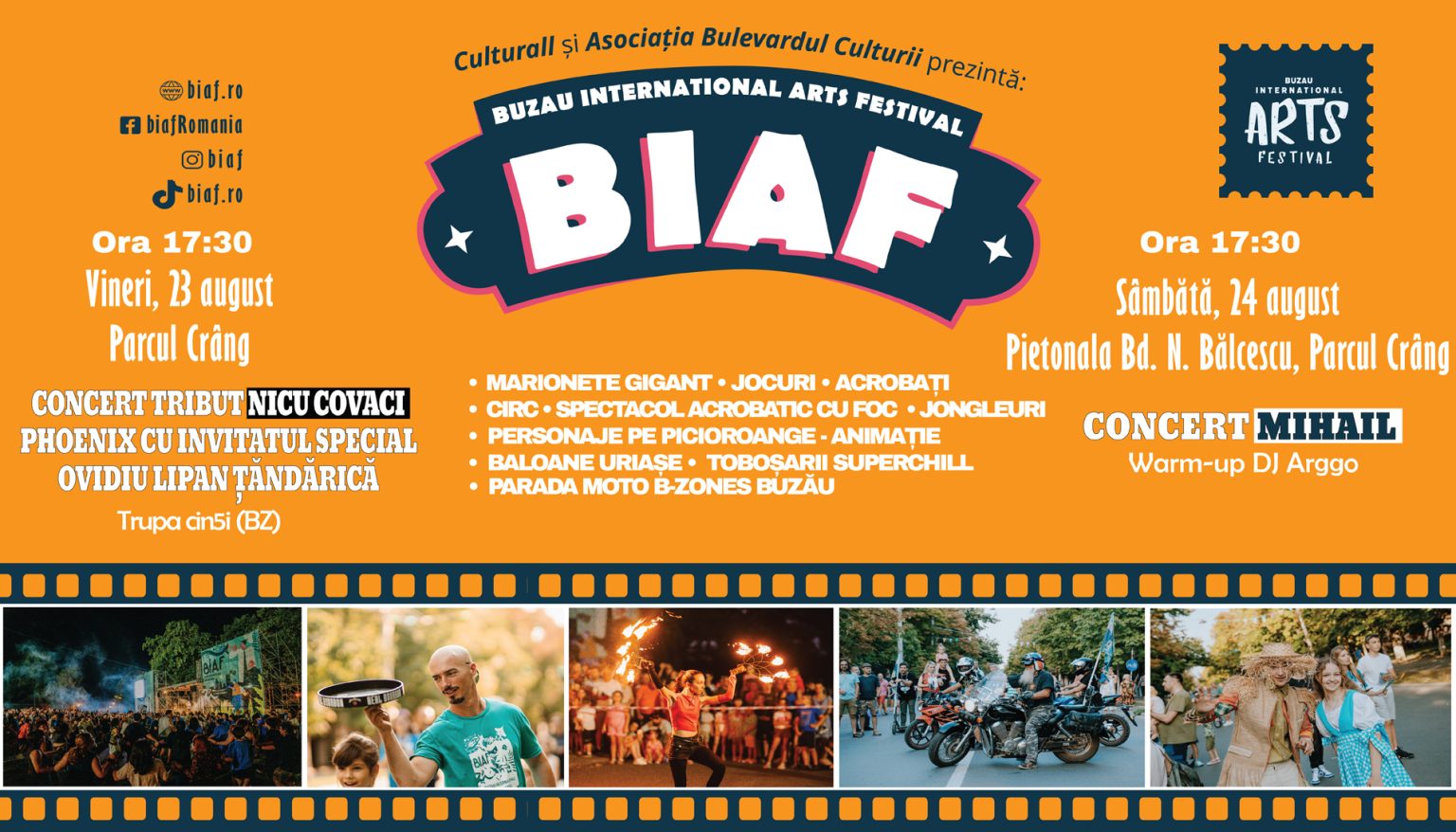 Spectacol și Artă la BIAF 2024: Deschiderea Festivalului în Parcul Crâng și pe Bulevardul ...